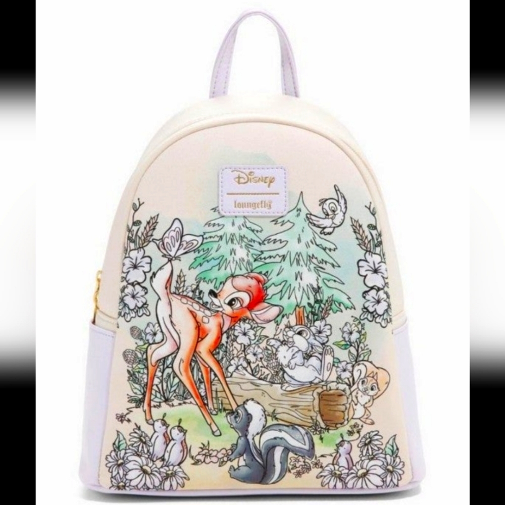 Loungefly Disney Bambi Watercolor Mini Backpack Nwt - Gem